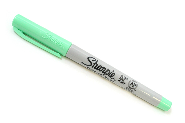 Sharpie Permanent Marker - Ultra Fine Point - Mint - JetPens.com Sharpie Permanent Marker - Ultra Fine Point - Mint - JetPens.com
