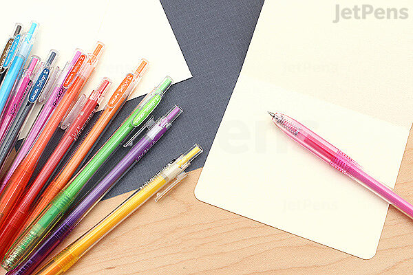 Sakura Ballsign Knock Gel Pen 08 Mm Glitter 5 Color Set Jetpens